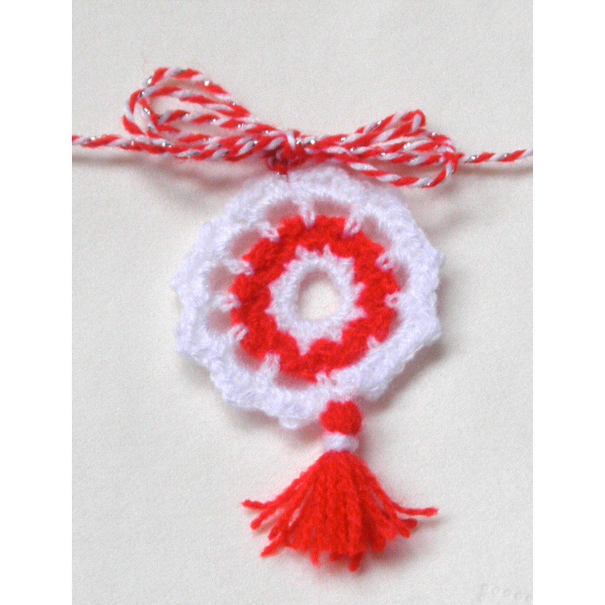 Martenitsa, Suvenir, Handmade, Rosu, 10 x 2.9 cm - eMAG.ro