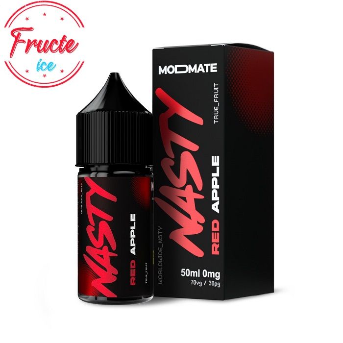 Lichid Nasty Juice Mod Mate - Red Apple, 50ml, 0mg/ml - eMAG.ro
