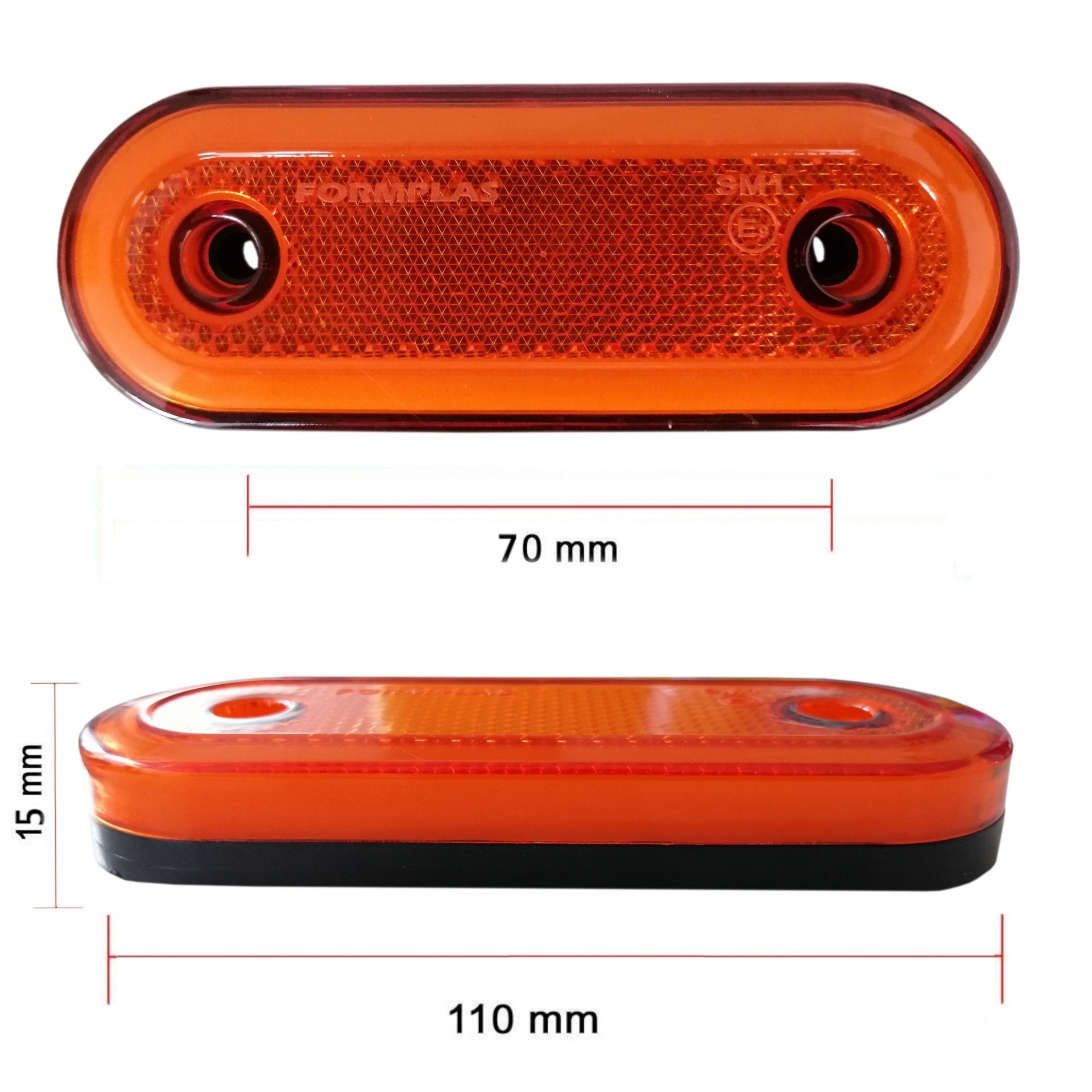 LED лампа Flexzon Gauge, неонов ефект, със стойка, жълта, овална форма, 12-24V - eMAG.bg