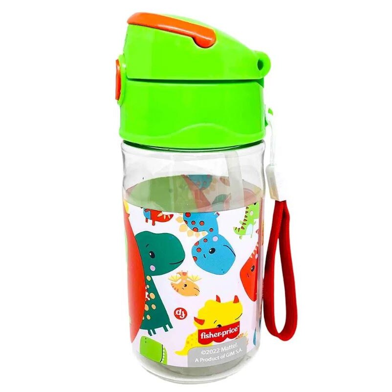 Sticla plastic pentru apa, sport, Fisher-Price Dino 350 ml Verde 350 ml ...