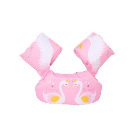 Vesta de salvare pentru copii cu aripioare de inot, Flippy, Roz, Model ...