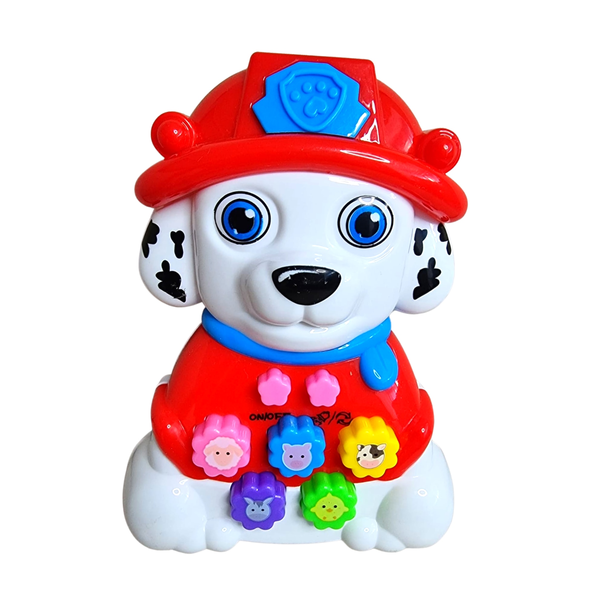 Jucarie interactiva Paw Patrol - Marshall, cu suntele si lumini, culoare rosie - eMAG.ro