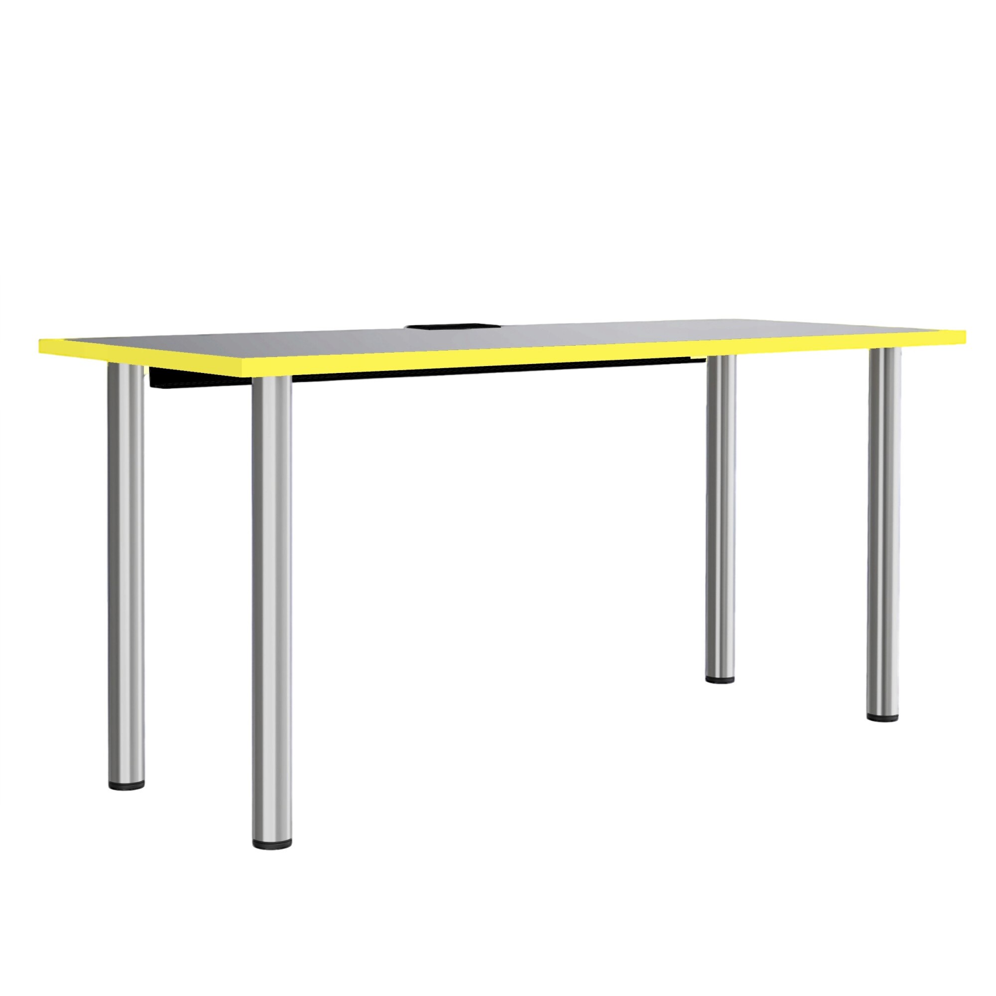 Birou gaming, MDF, 120x60x36 cm, Galben/Gri - eMAG.ro