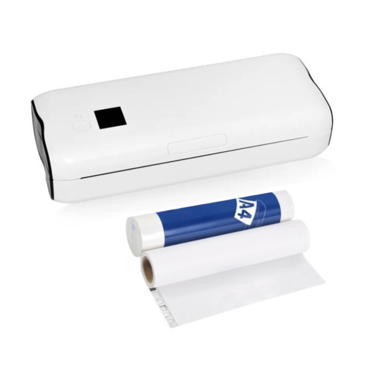 Mini imprimanta termica Premium, portabila, fara fir, nu necesita tus ...