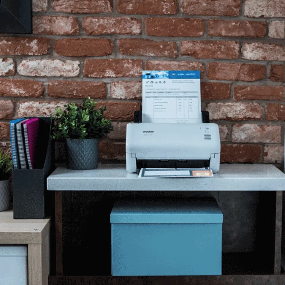 Scanner Brother ADS-4100, Scaner desktop, A4, 35ppm - eMAG.ro