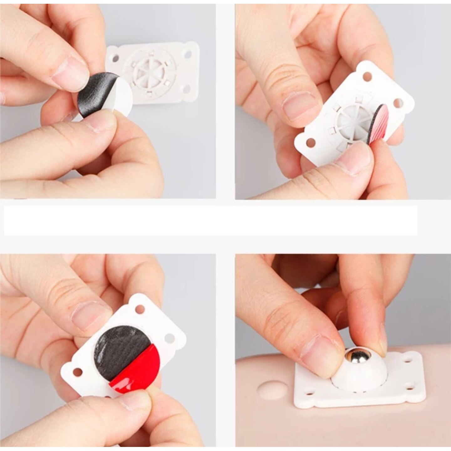 Set 4 roti cu autoadeziv pentru mutat mobila de dimensiuni mici - eMAG.ro