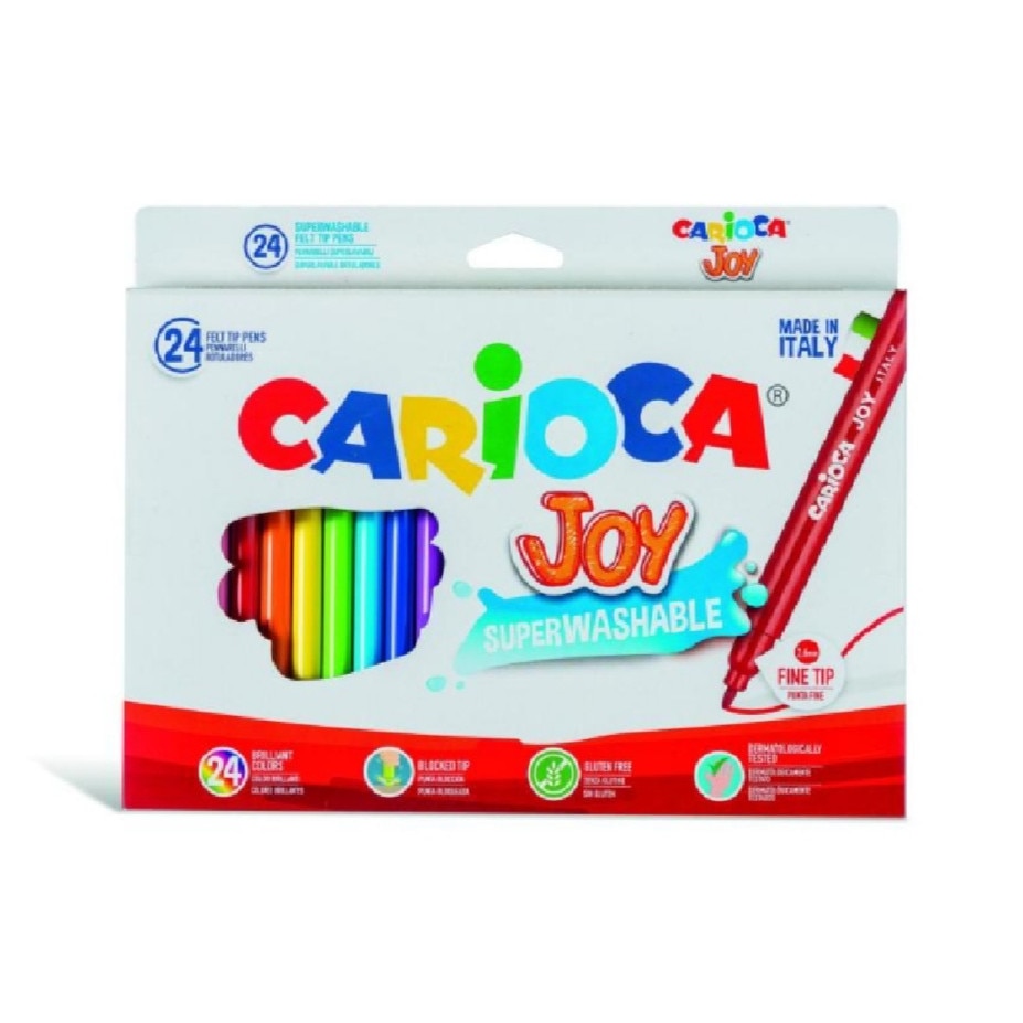 Set carioci pentru copii CARIOCA, 24 bucati, multicolor - eMAG.ro