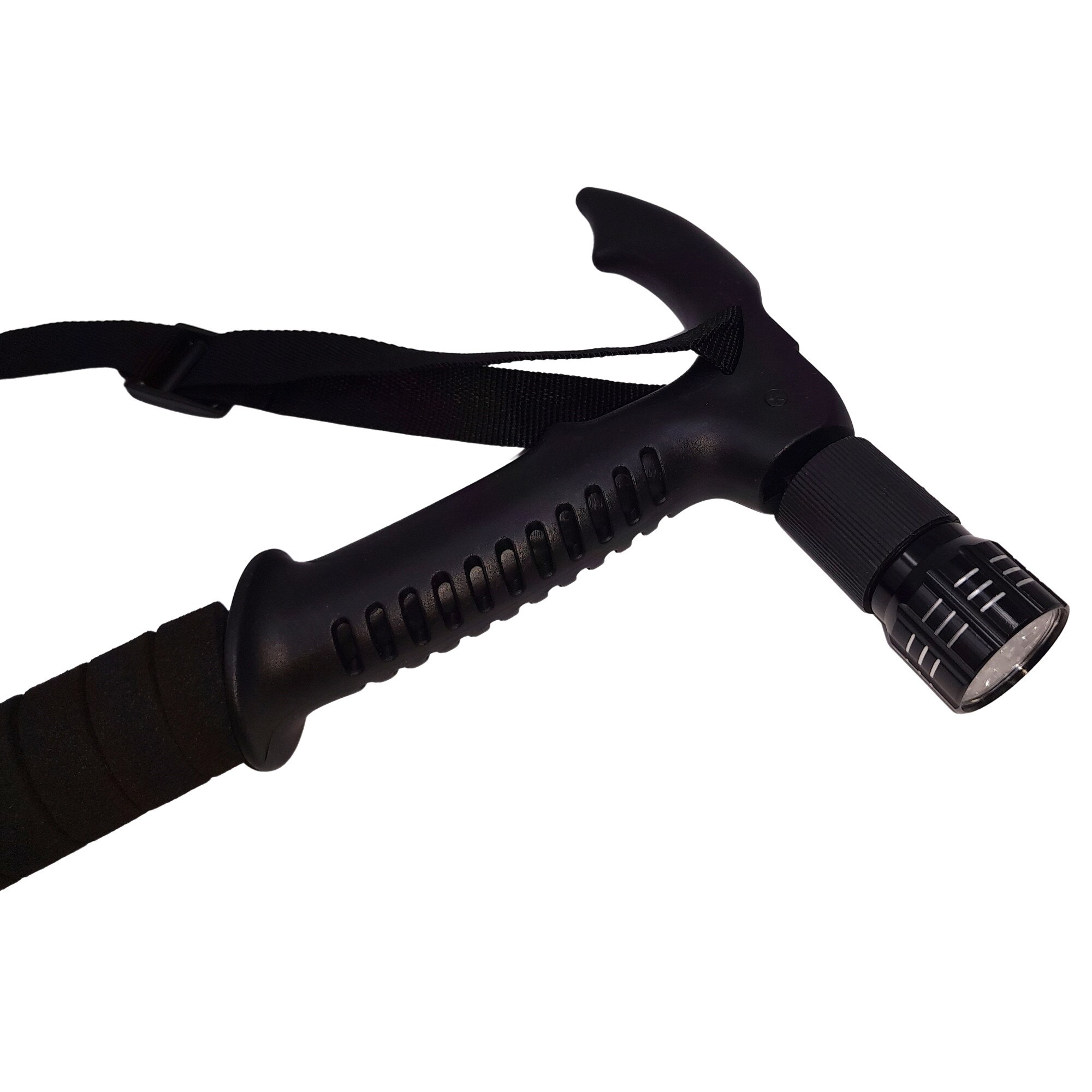 Baston trekking extensibil IdeallStore®, Ol Helper, aluminiu, lampa LED ...