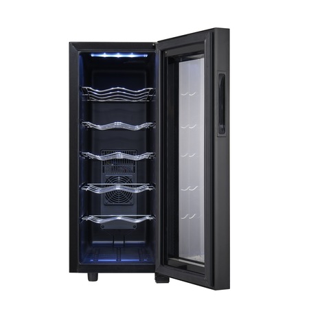 Frigider pentru vinuri Zilan ZLN4681 Negru, 33L, 50W, iluminare ...