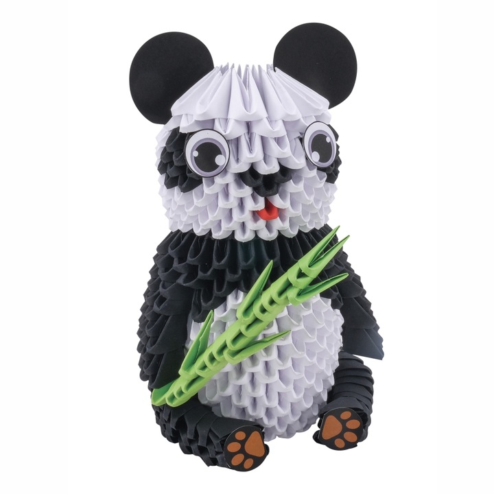 3D Origami kreatív készlet, Creagami - Panda medve, 622 db - eMAG.hu