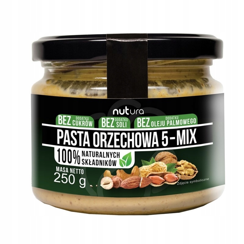 Pasta de Nuci 5-MIX, Nutura, 250 g - eMAG.ro