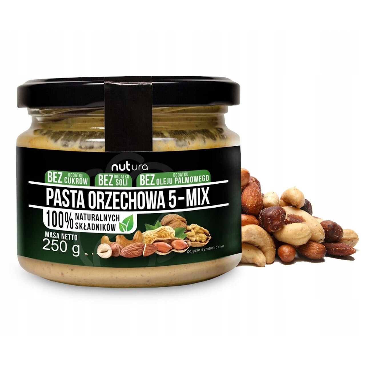Pasta de Nuci 5-MIX, Nutura, 250 g - eMAG.ro