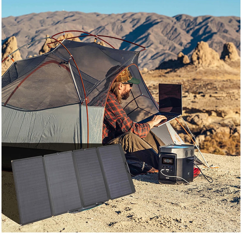 Panou solar fotovoltaic portabil EcoFlow, pliabil, 160W, IP68 - eMAG.ro