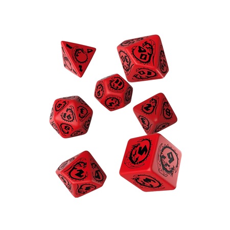 Set 7 Zaruri Dragons Rosu Negru - eMAG.ro