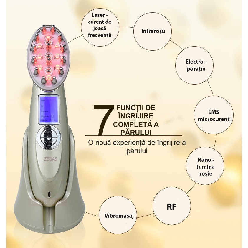 Perie de Par Electrica cu Laser pentru Cresterea si Regenerarea Parului ...