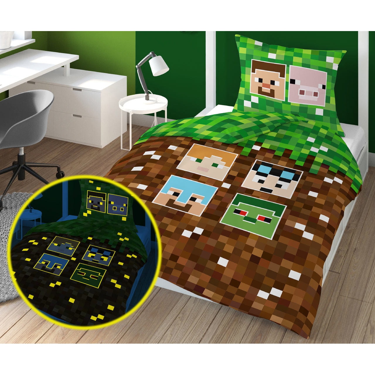 Set lenjerie pat pentru copii Detexpol, Husa pilota/Fata perna ...