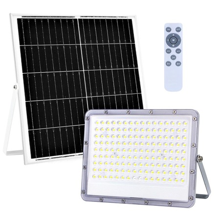 Proiector Solar Puternic de 200W, 6500K, 2000Lm, IP65, 20000mAh, Panou ...