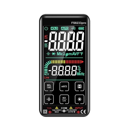 Multimetru digital cu touchscreen smart, selectare automata a ...