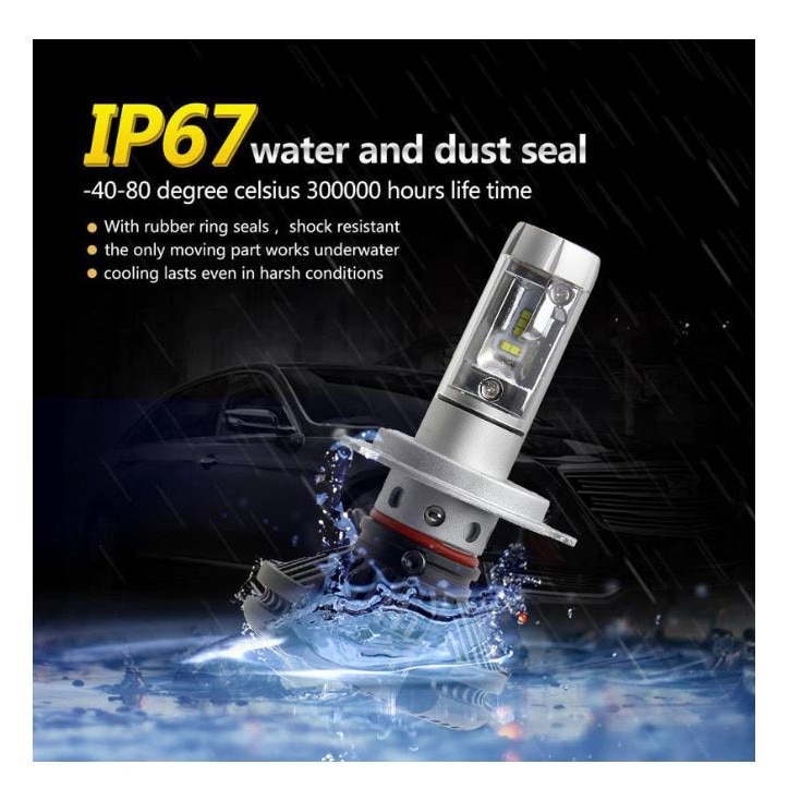 Set 2 becuri Led H7, lumina ALBA pentru far auto Cu 3 Filtre Culoare ...