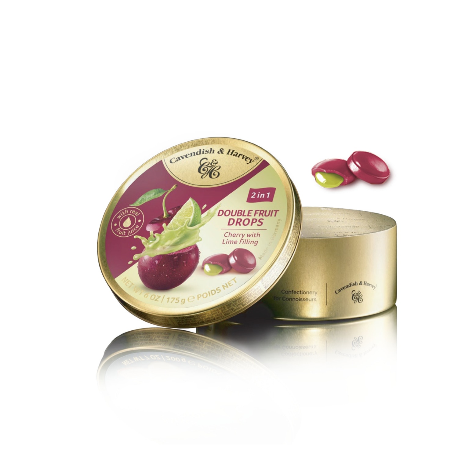 Dropsuri cu cirese si lime, Cavendish & Harvey, 175g - eMAG.ro