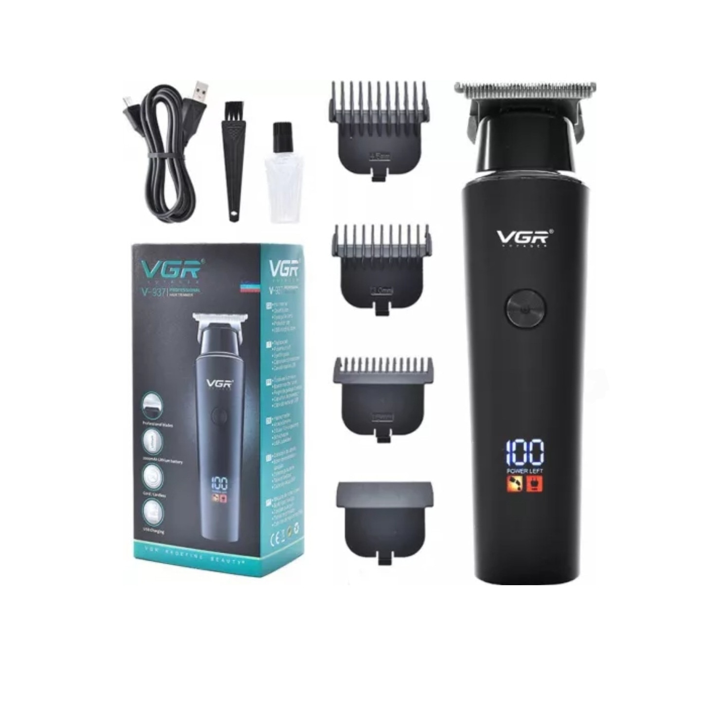 VGR V-937 nyírógép, USB, fekete - eMAG.hu