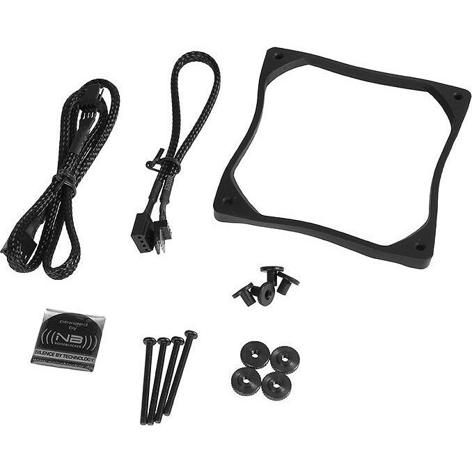 Ventilator PC Noiseblocker ITRPE1, BlackSilent Pro Fan PE-1, 14 dBA ...