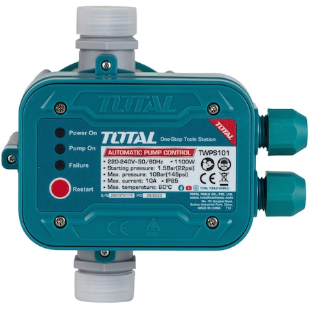 Presostat electronic TOTAL TWPS101,presiune maxima 10 bar,racord ...