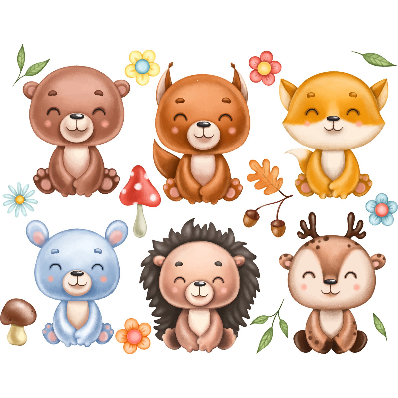 Set Stickere Copii - Animale dragalase, 30 cm, multicolor - eMAG.ro