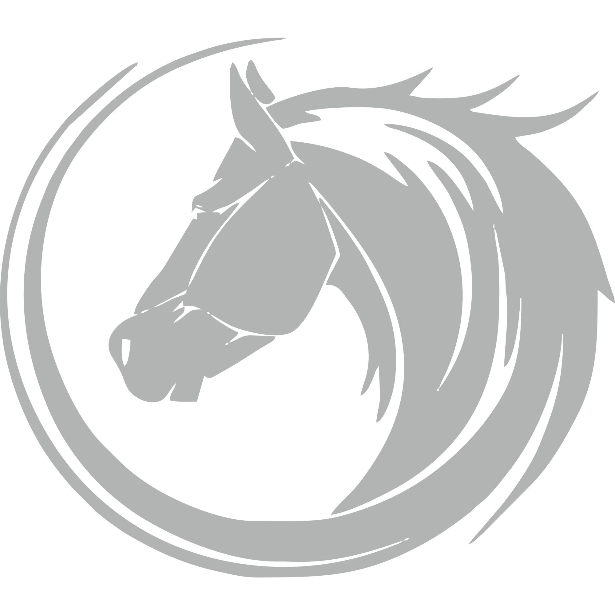 Sticker auto Decorative Horse, Alb,20 cm - eMAG.ro