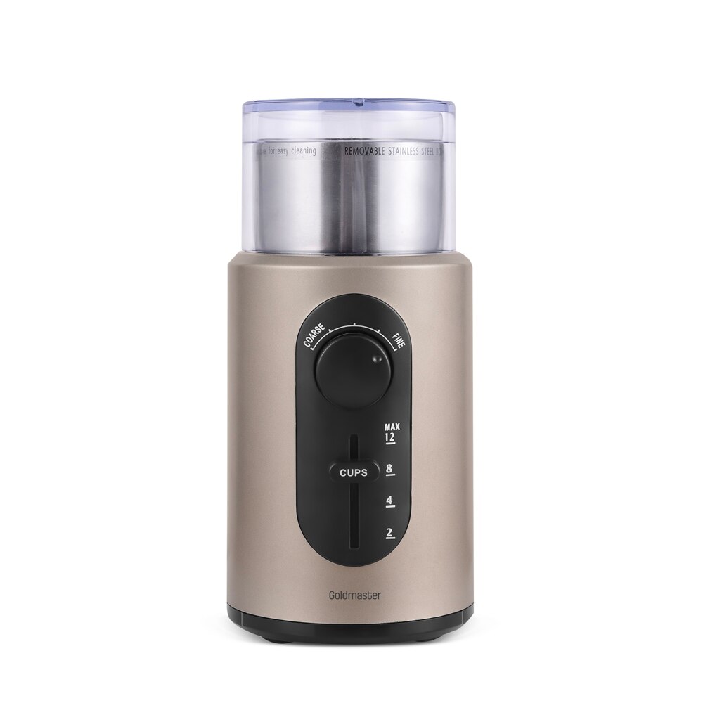 Rasnita de cafea, GoldMaster, 5 niveluri de macinare, Capacitate ...