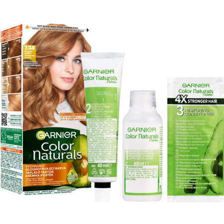 Vopsea de par permanenta Garnier Color Naturals, 7,34 rosu cupru ...