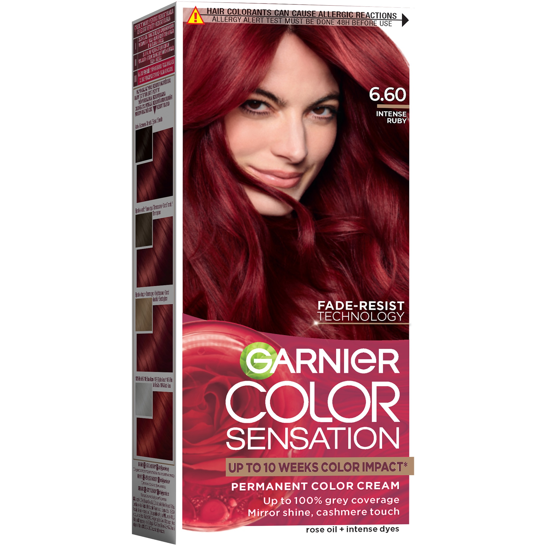 Garnier Color Sensation Tartós hajfesték, 6.60 Intenzív Rubinvörös ...