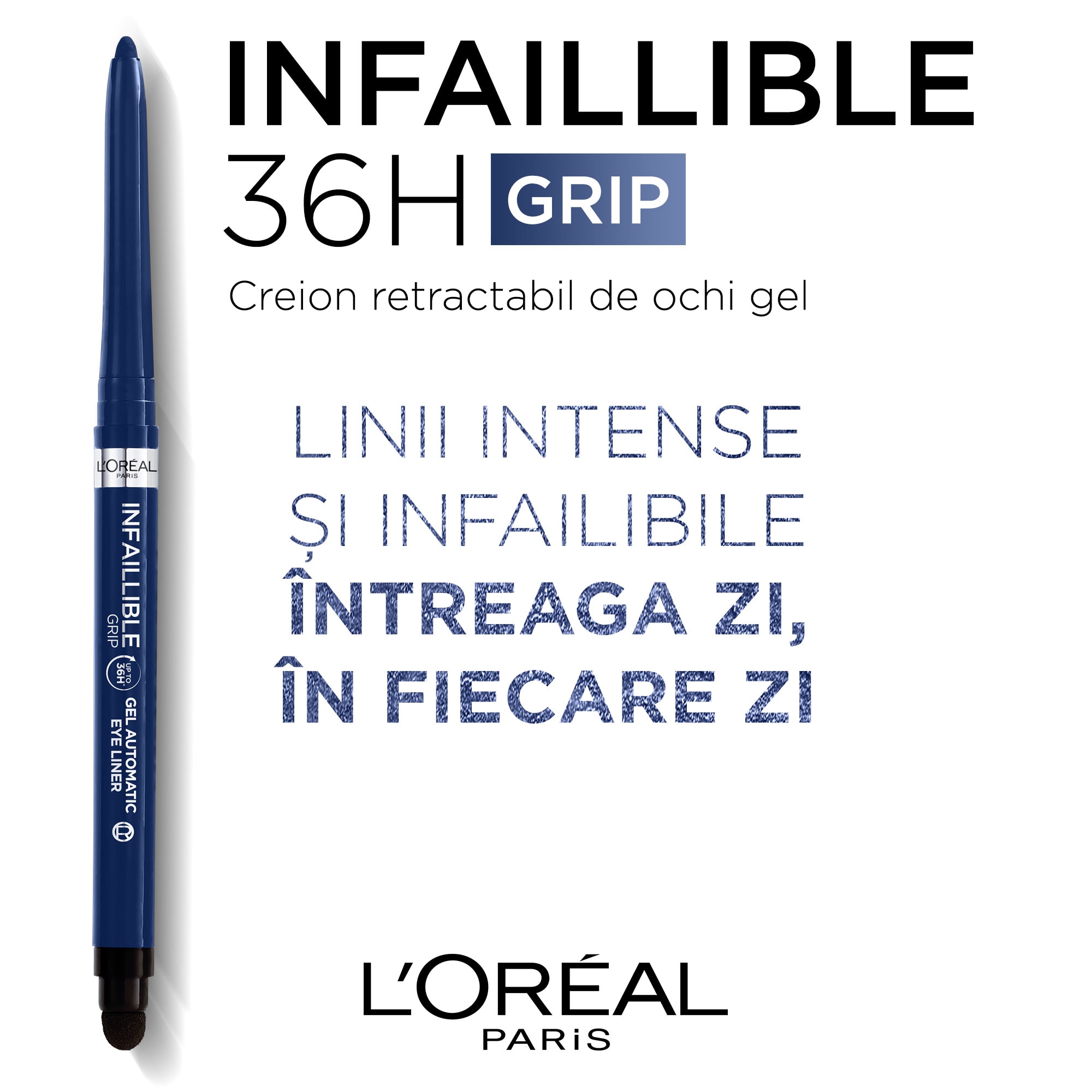 Creion mecanic de ochi Gel L'Oreal Paris Infaillible 36H Grip Blue ...