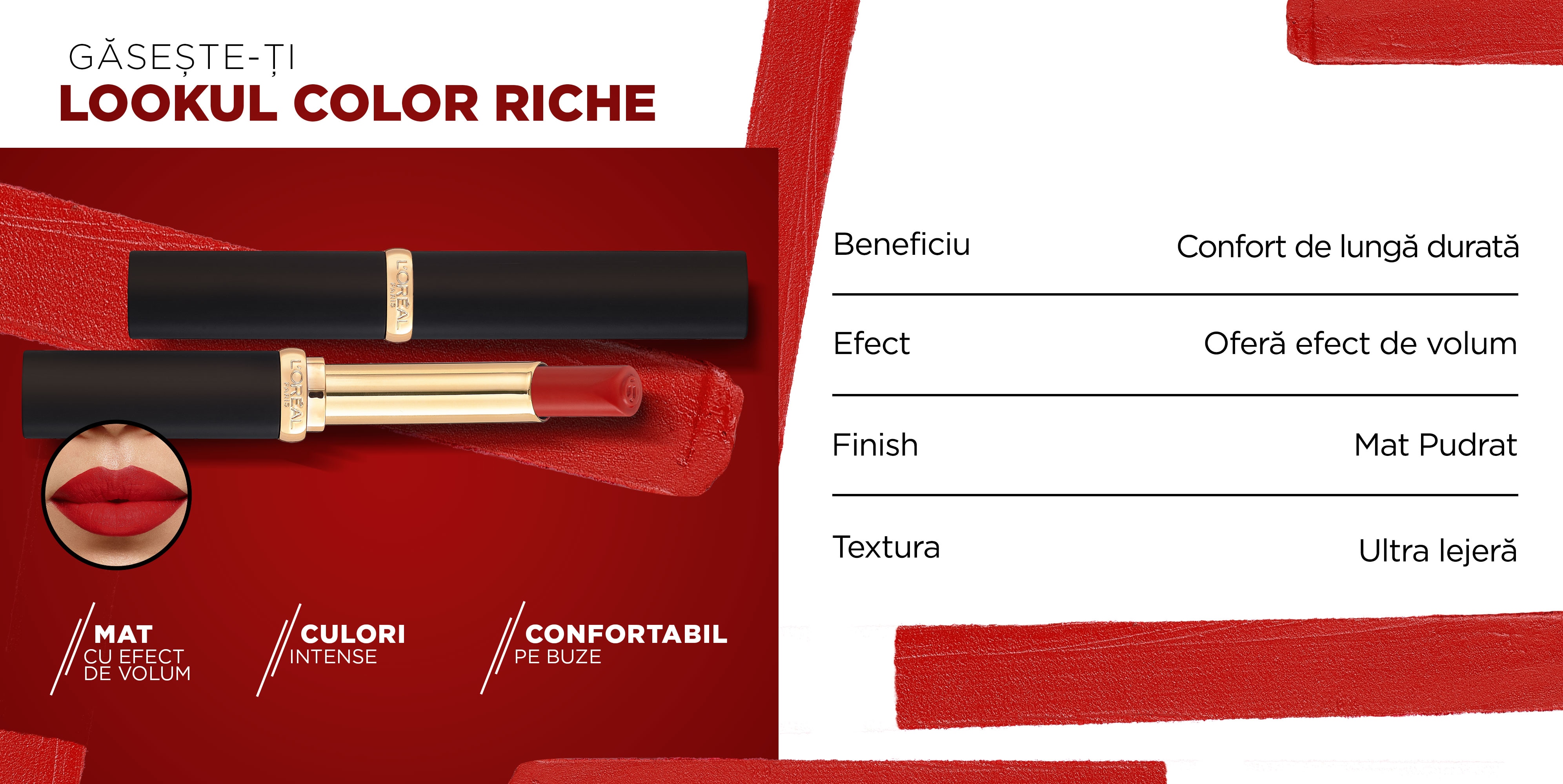 Ruj mat L'Oreal Paris Color Riche Intense Volume Matte 480 Le Plum ...