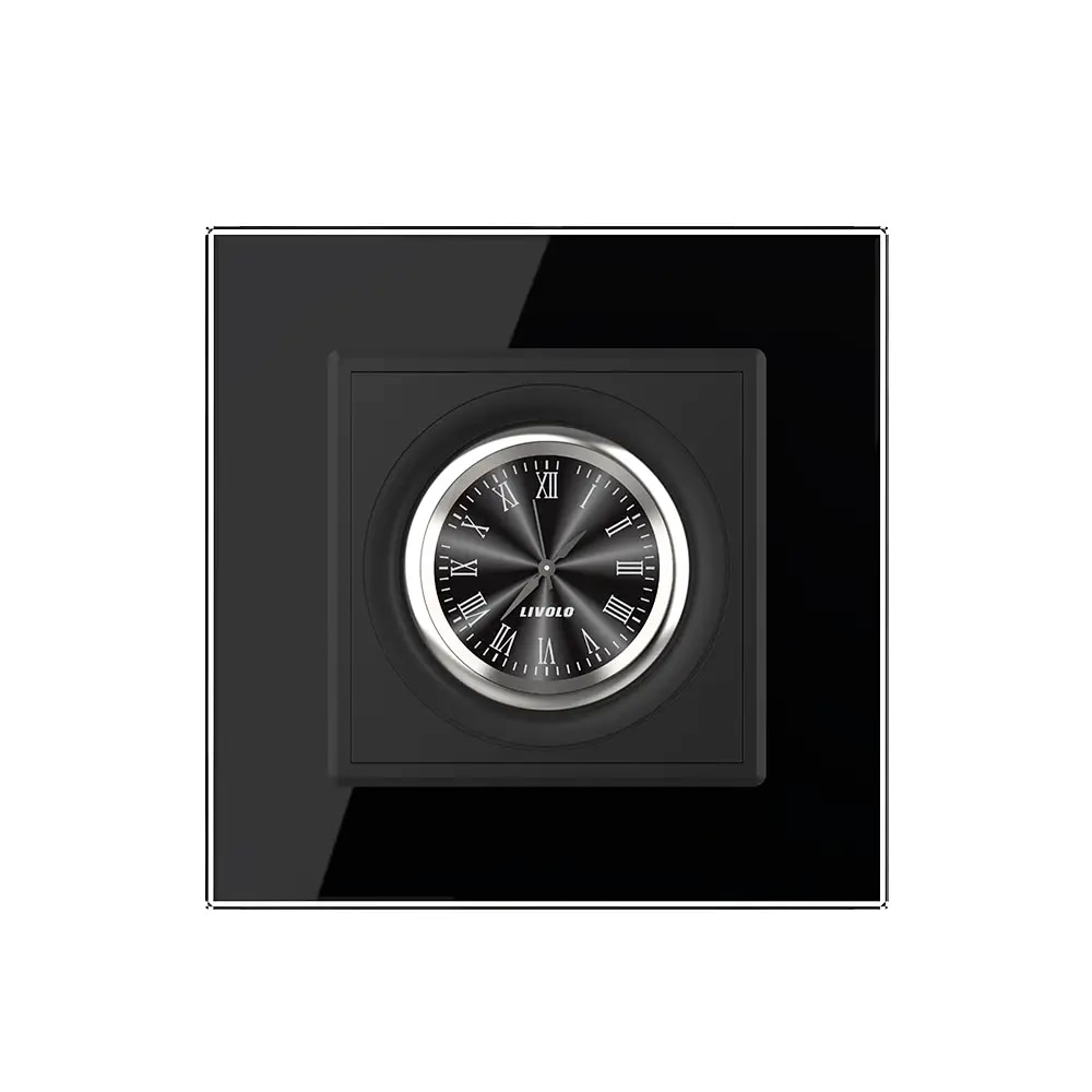 Ceas Mecanic Livolo cu Rama din Sticla Securizata, Negru - eMAG.ro