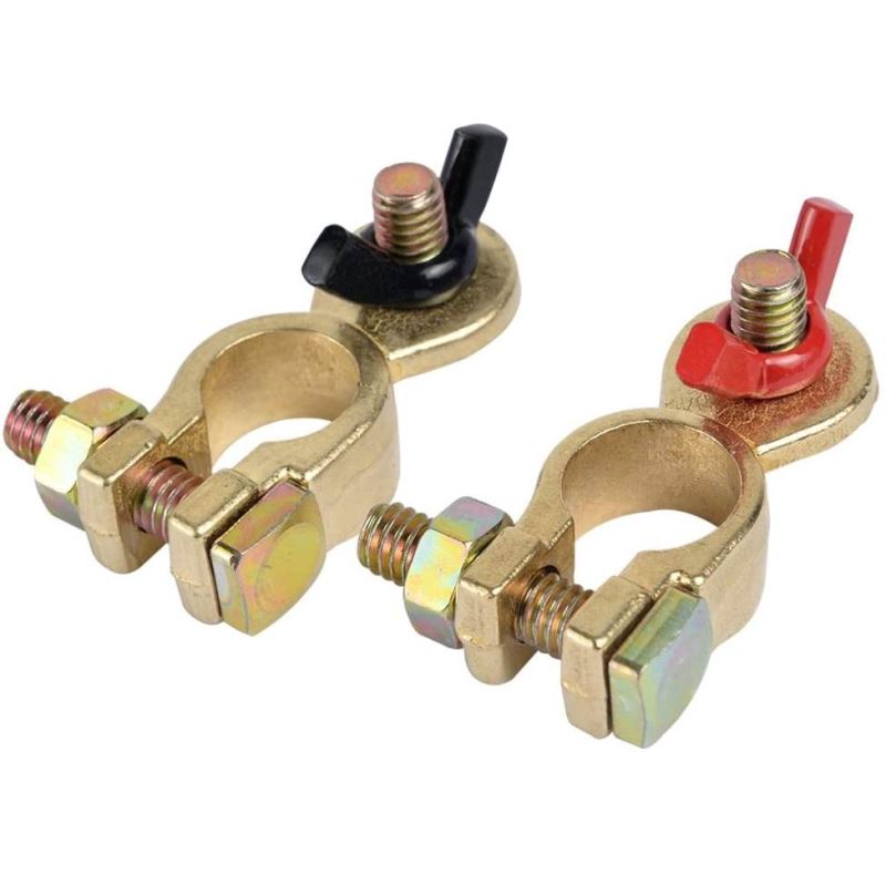 Set borne acumulator cupru, 5.5x3.0cm, grosime 3mm, set, Wing Fix, 509. ...