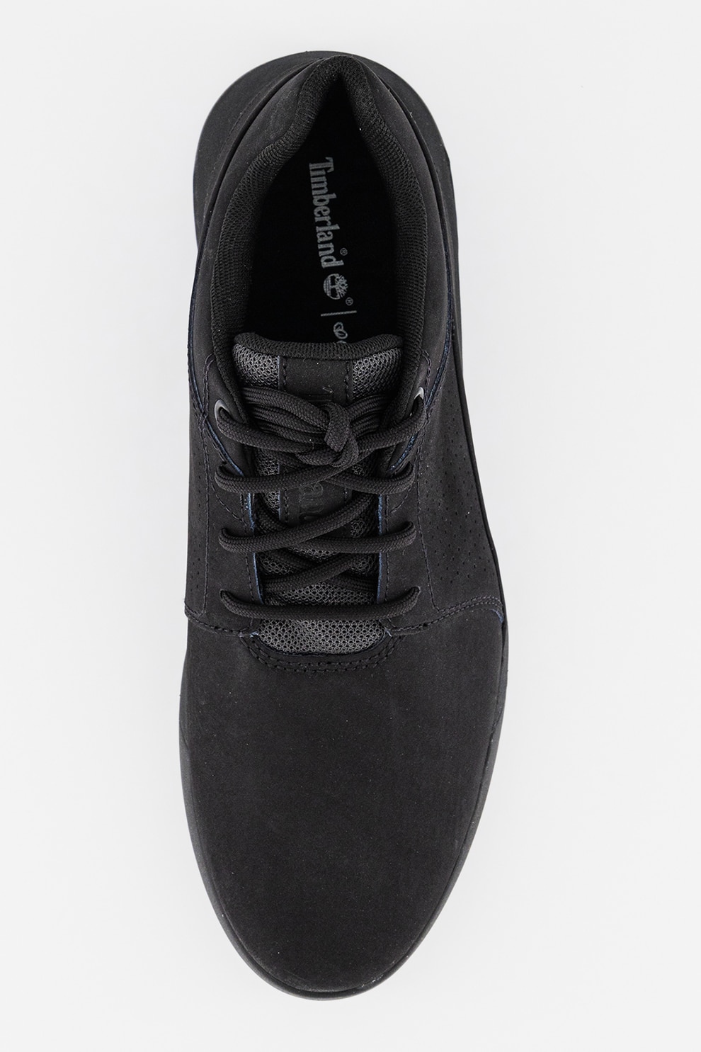 Timberland, Pantofi sport de piele nabuc cu logo, Negru, 10 - eMAG.ro