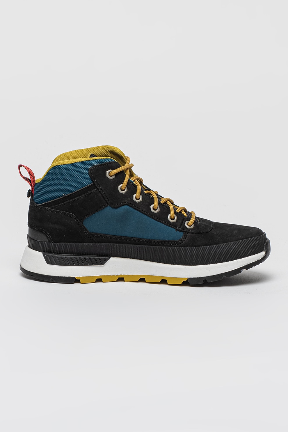 Timberland, Ghete mid-high pentru drumetii Field Trekker, Albastru ...