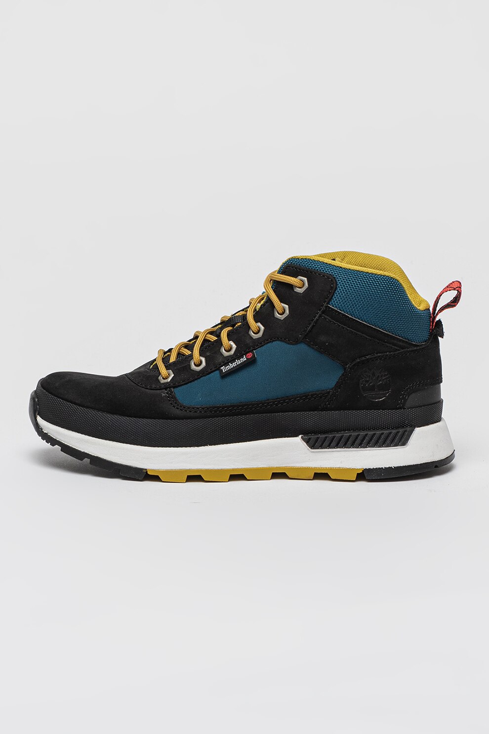 Timberland, Ghete mid-high pentru drumetii Field Trekker, Albastru ...