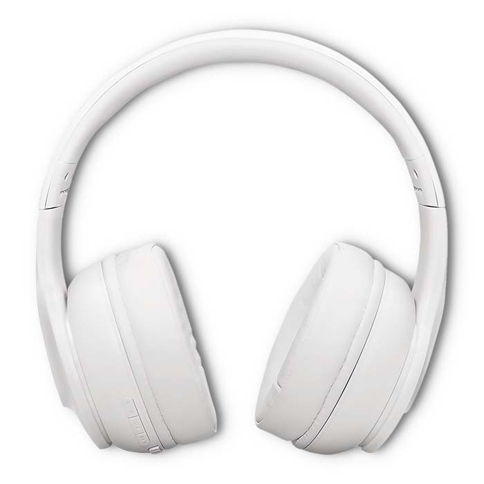 Casti fara fir, Qoltec, microfon, bluetooth, alb - eMAG.ro