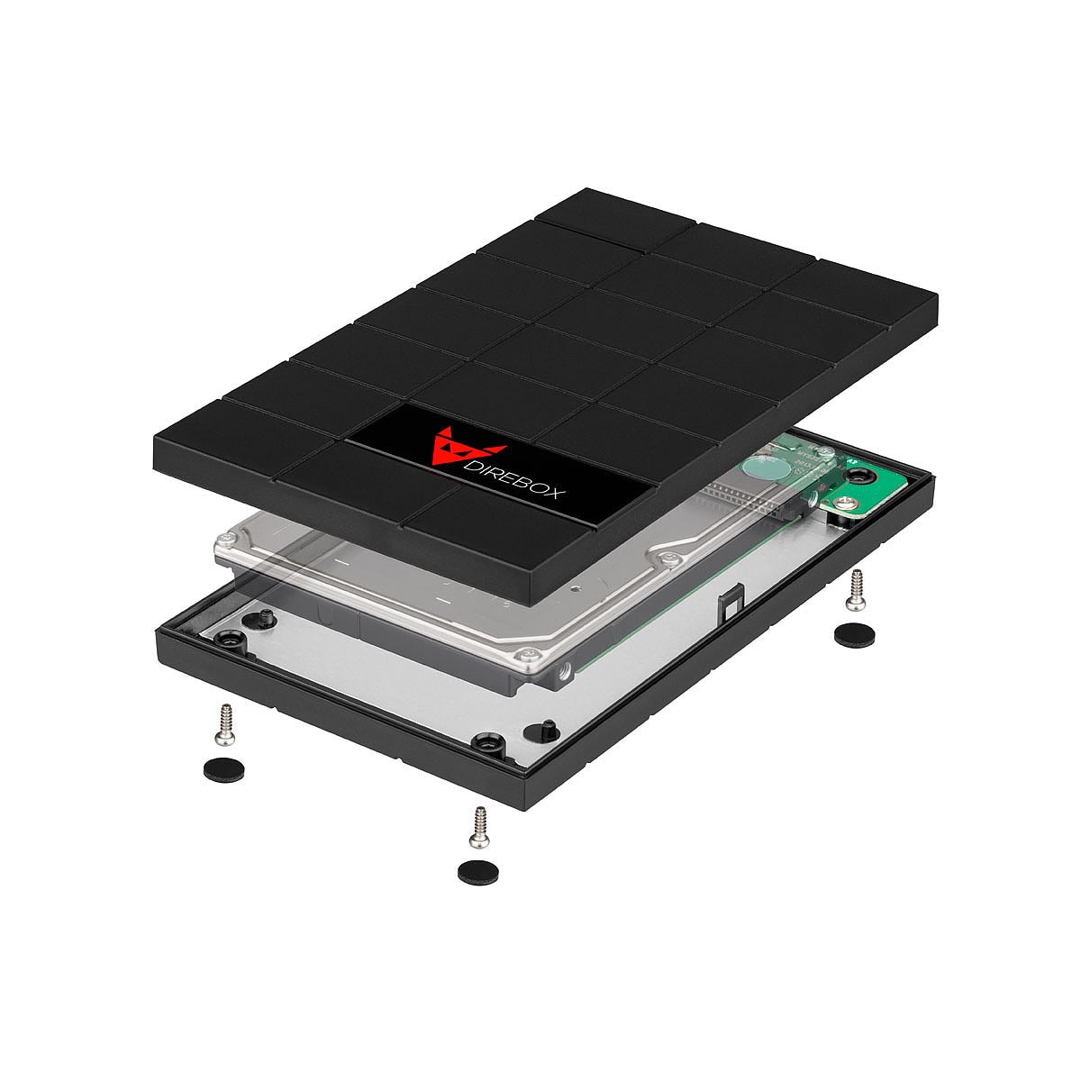 Külső HDD / SSD Rack ház, Direfox, 2,5 hüvelykes meghajtó, USB 3.0 ...