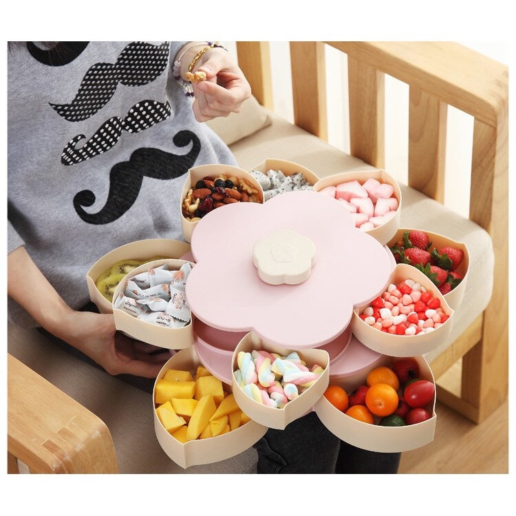 Suport rotativ pentru dulciuri, Zola®, 2 in1, 10 sectiuni pentru ...