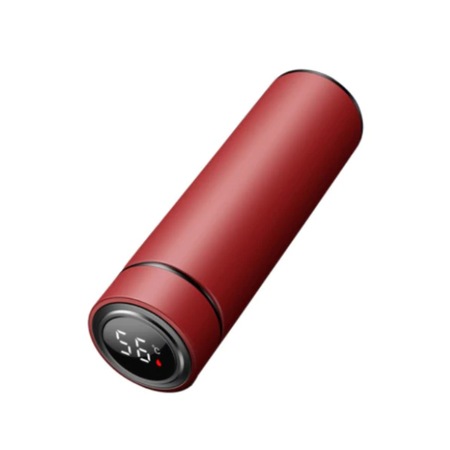 Termos inteligent cu ecran tactil LCD, 500 ml, Rosu Aden Depo - eMAG.ro