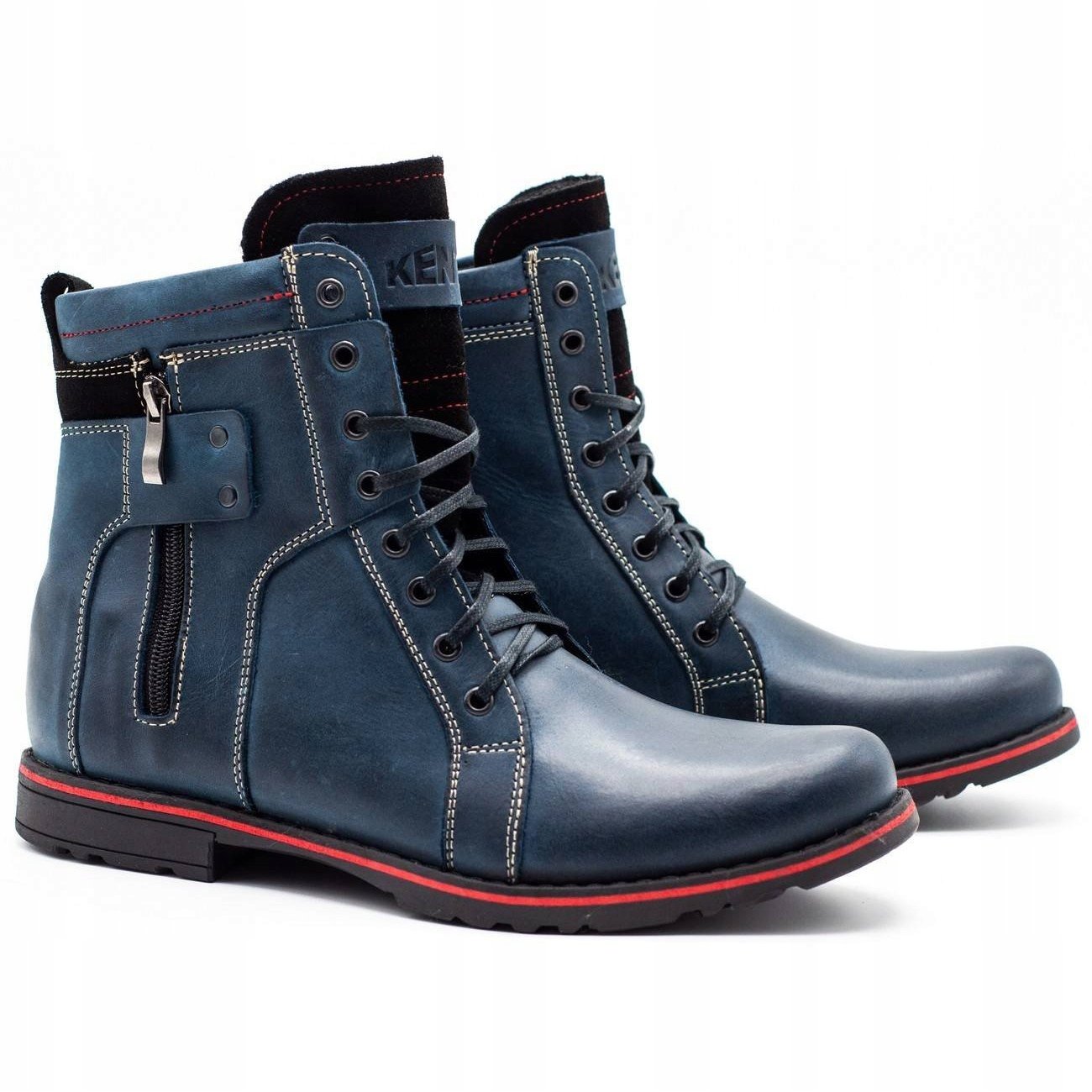 Ghete barbati, KENT, BM104663, Albastru marin, EU 45 - eMAG.ro