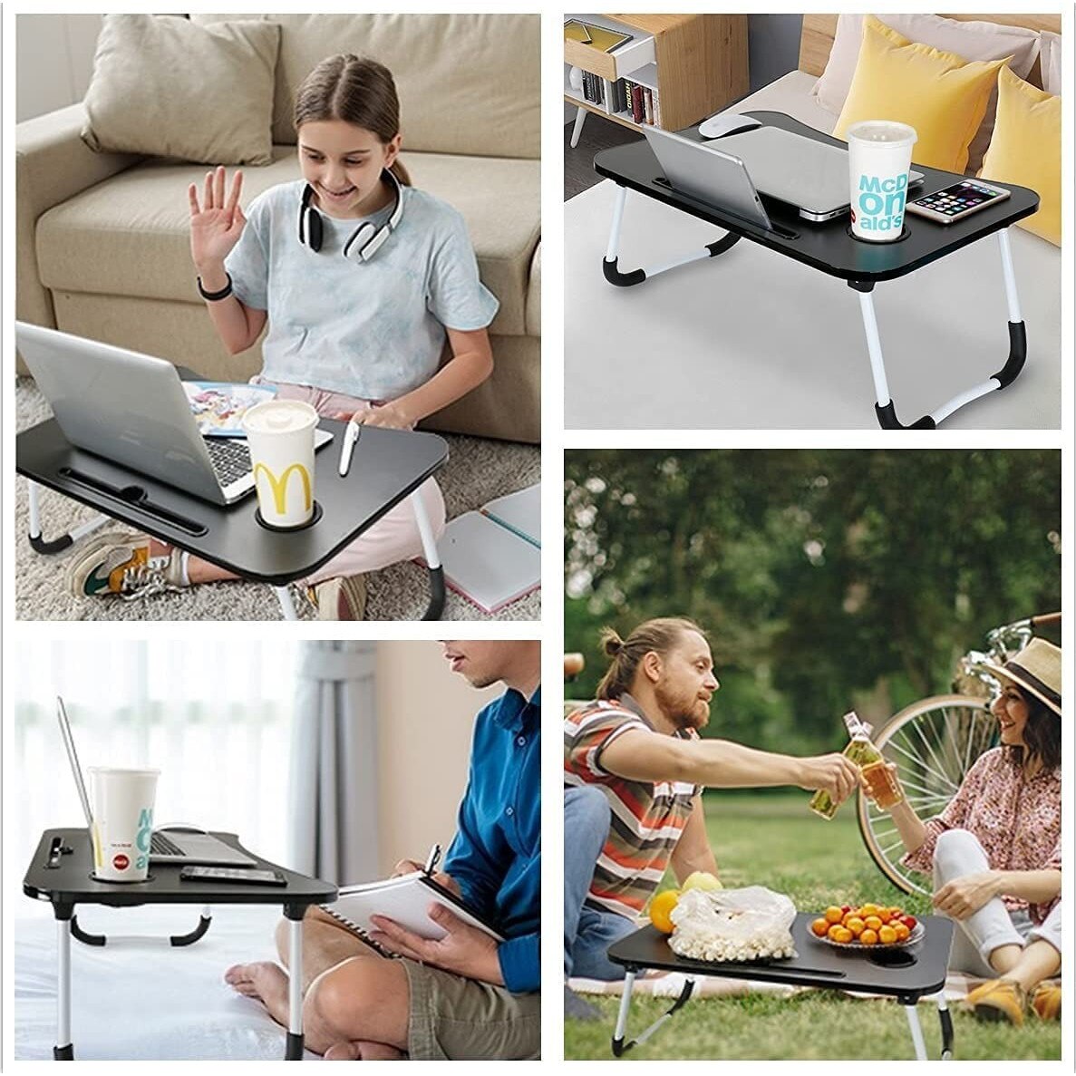 Masuta/suport multifunctionala, pentru laptop sau tableta, din metal cu ...