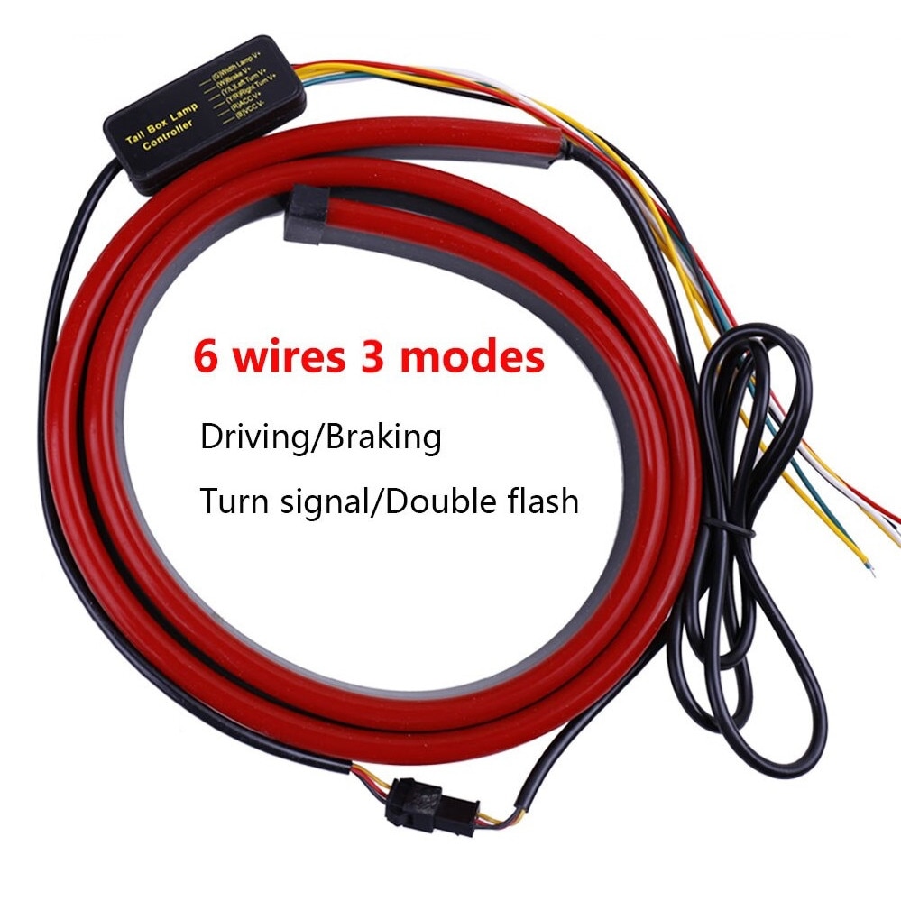 Banda Led spate rosie cu semnalizare, frana si pozitie 103cm - eMAG.ro