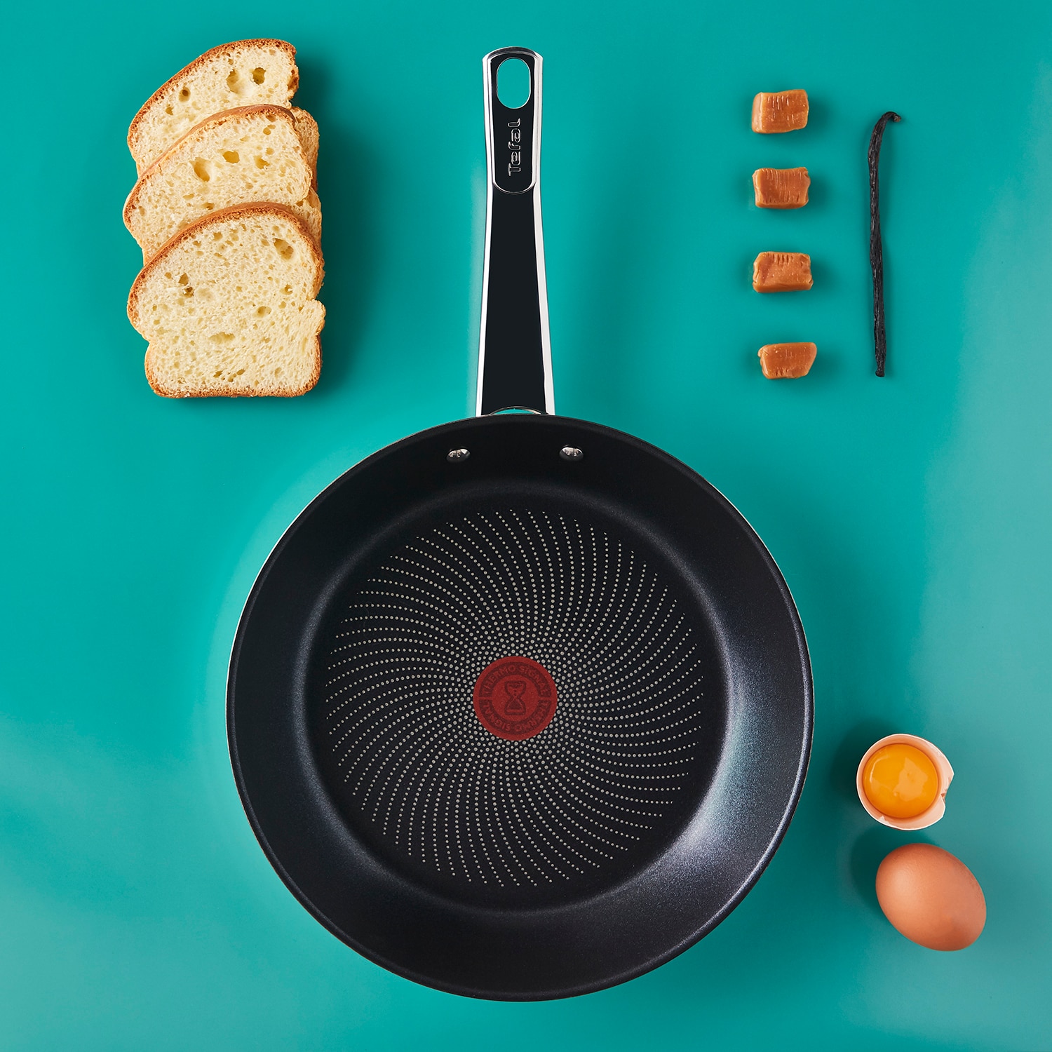 Set de 2 tigai Tefal Cook Eat de 24 / 28 cm, invelis antiaderent din ...