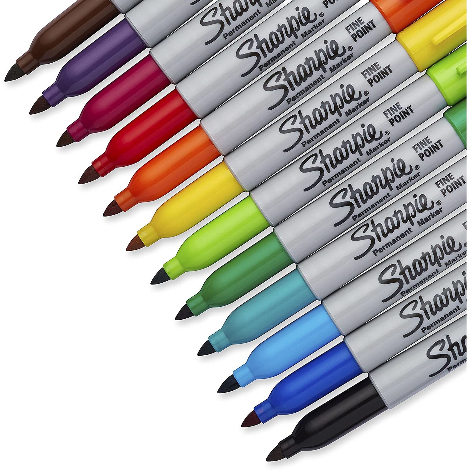 Set 12 markere Sharpie F multicolore - eMAG.ro