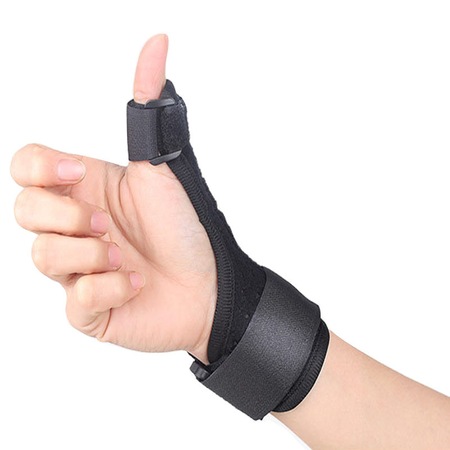 Orteza cu atela pentru mana si deget, ASKSA, Marime universala, Negru ...