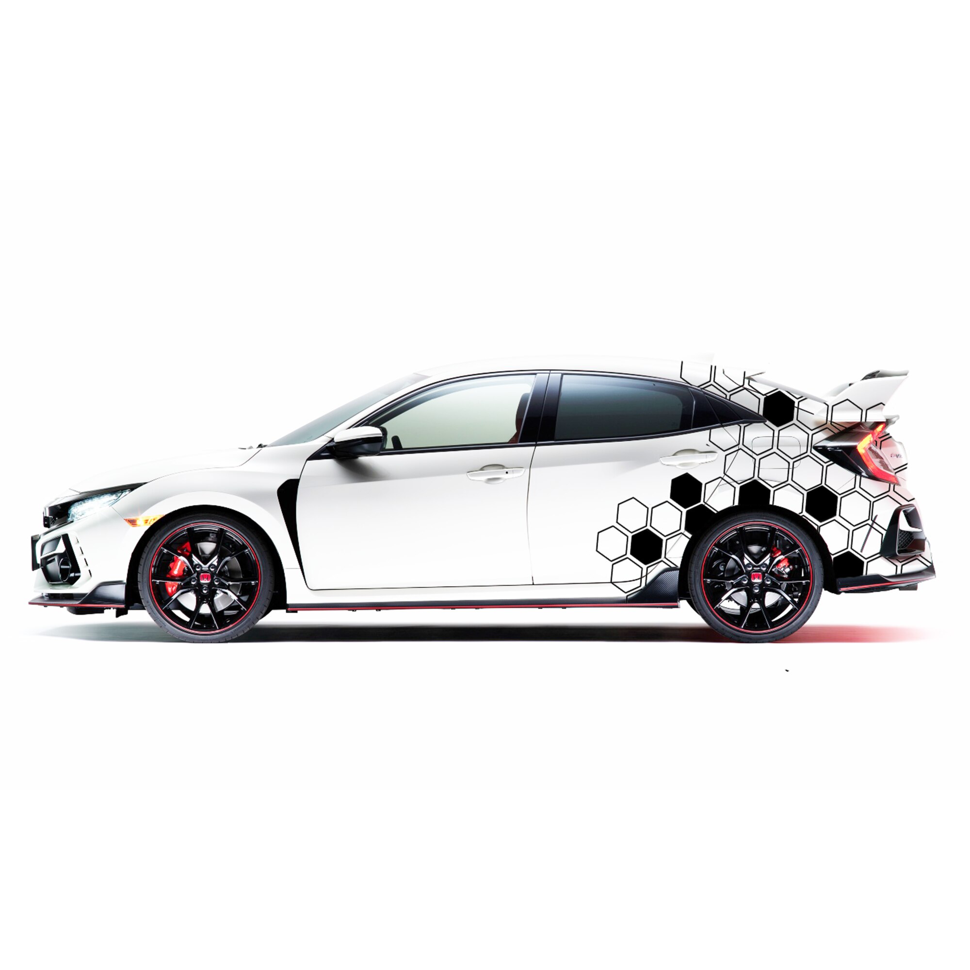 Set 39buc Hexagon, Sticker Masina 50x150cm - eMAG.ro